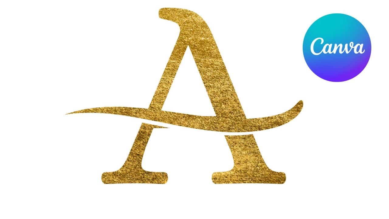 Canva Gold Logo Design for Beginners (Luxury Effect in Minutes!)