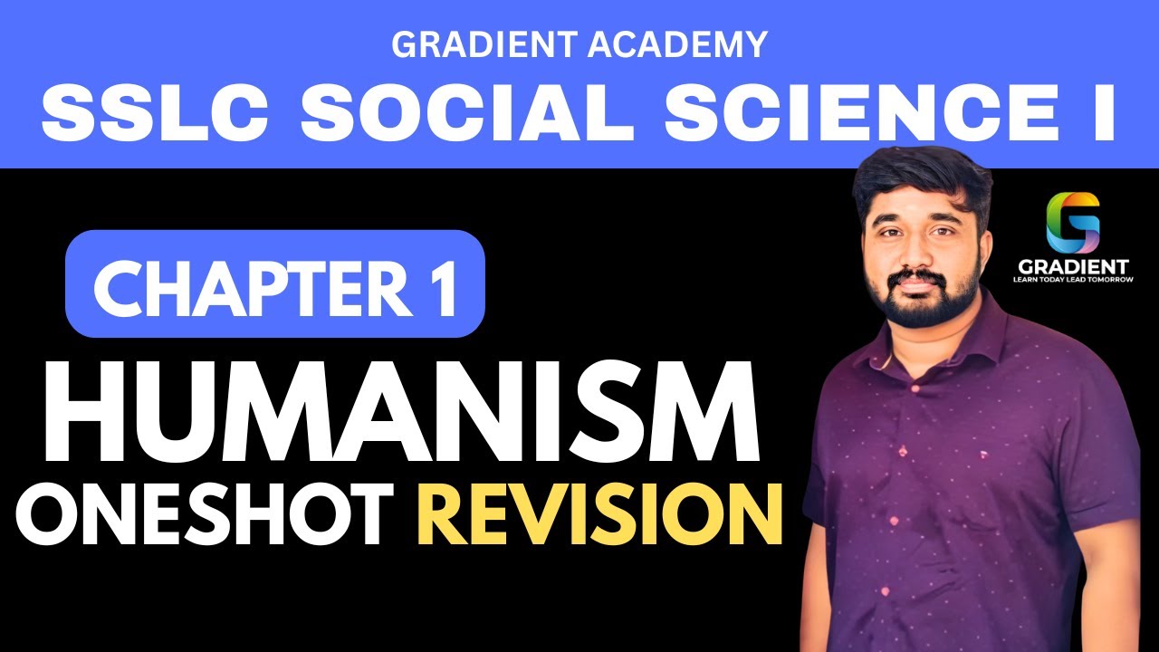 Humanism REVISION ONE SHOT history chapter 1  | sslc social science 1| 2025 sslc ss1