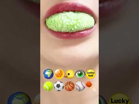 asmr EMOJI FOOD JELLY eating sounds(sped up)