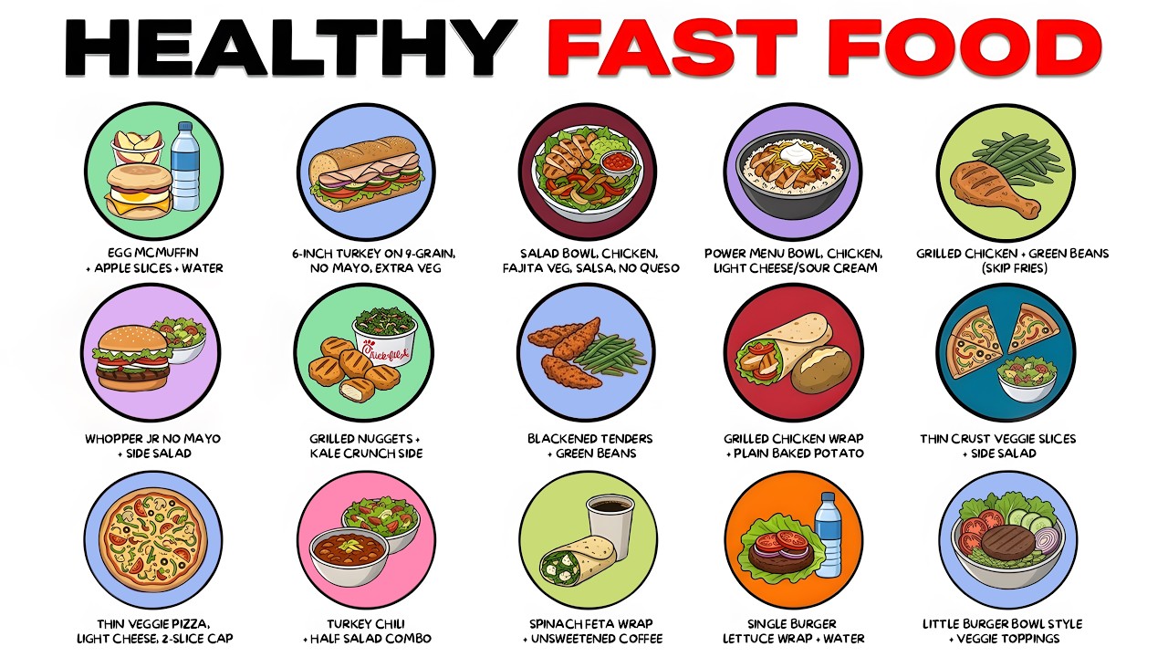 The Healthiest Order at Every Fast Food Restaurant, Explained