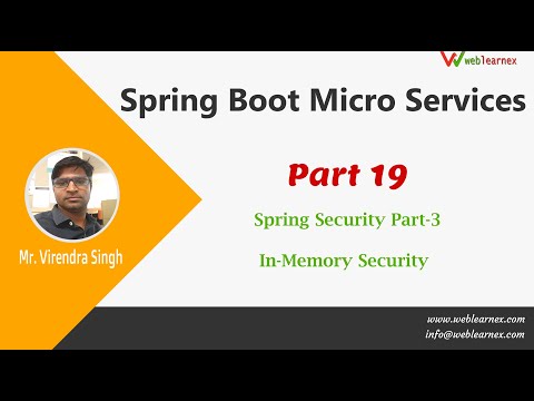 Spring Security | Spring Boot Inmemory Security | In memory Security Spring Boot | Part 19