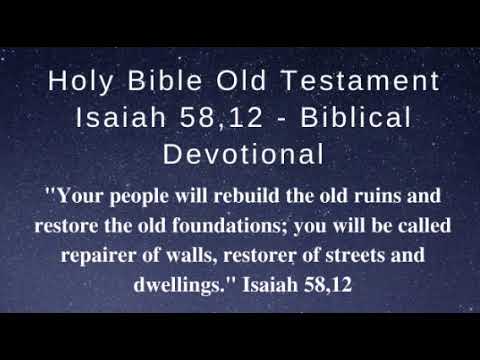 Holy Bible Old Testament Isaiah 58,12 (Biblical Devotional)