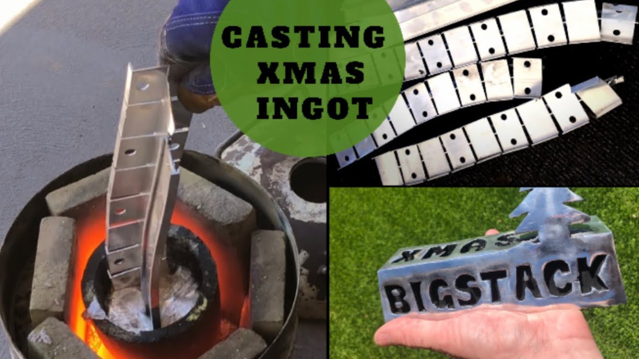 Trash To Treasure - Big Ingot Casting - Casting Solid Xmas Ingot Aluminium