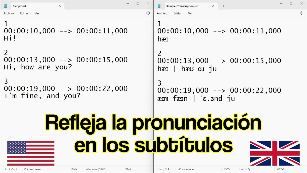 Consigue los subtítulos fonéticos para tu película en inglés