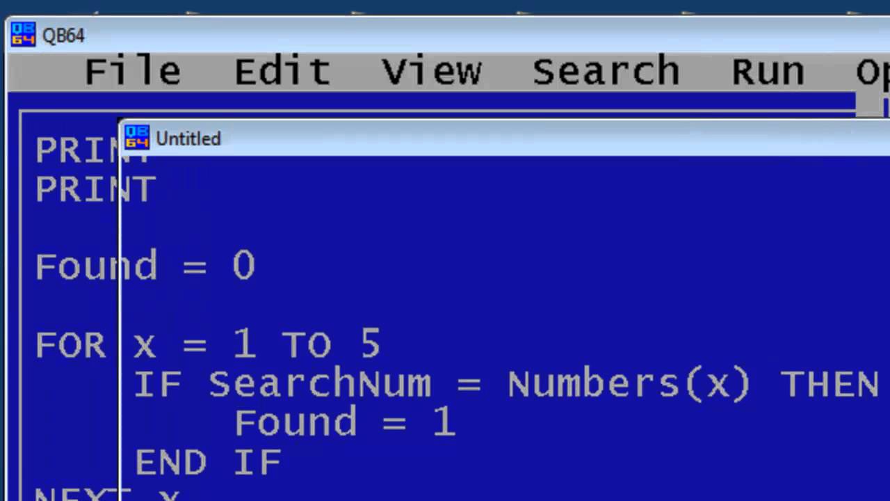 QBasic Tutorial 20 - Boolean Techniques - QB64
