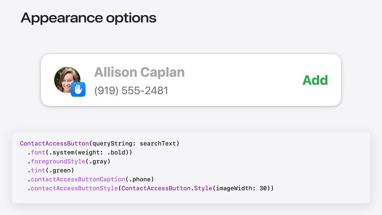 WWDC24: Meet the Contact Access Button | Apple
