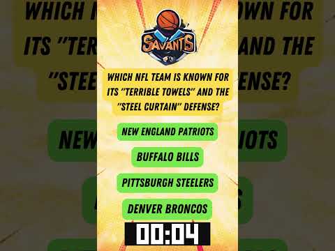 Which NFL team is known for its "Terrible Towels" and the "Steel Curtain" defense? #nfl