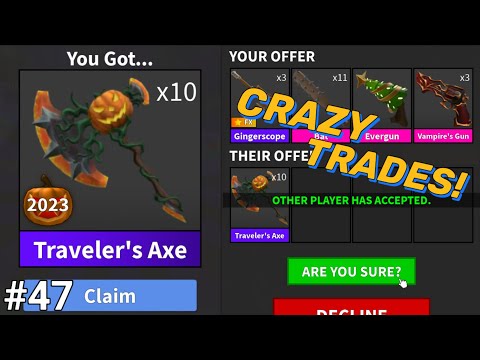MM2 Trading Montage #47 (CRAZY TRADES!)
