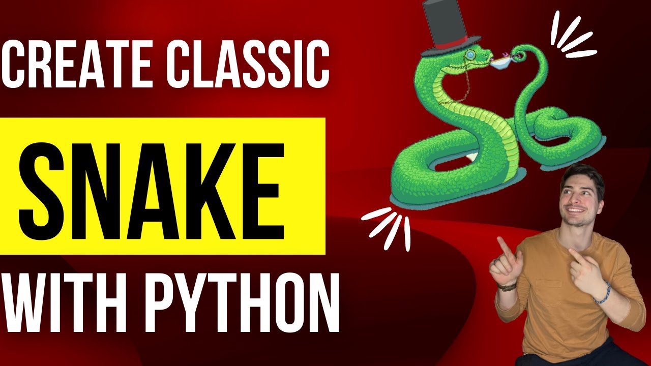 Build a Simple SNAKE Game with Python! [PyGame Tutorial 2022]