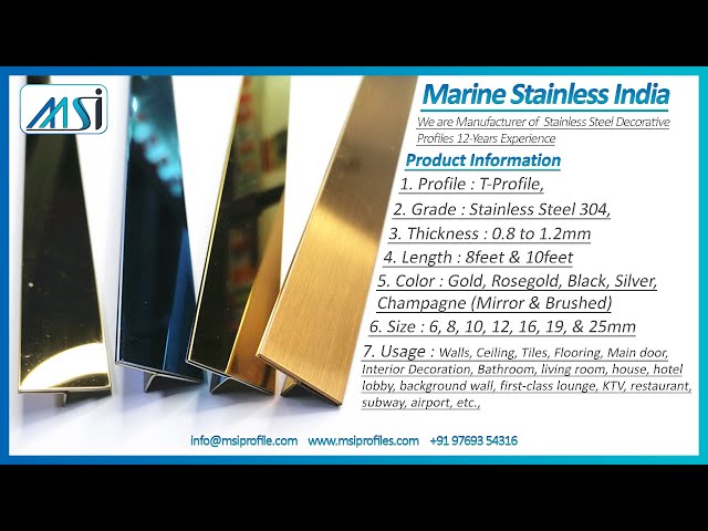 Stainless Steel Grooved Patti - SS Decorative Inlay Groove Patti ...