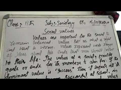 social values ; sociology ;11th hss unisoo ; javid ahmad wani
