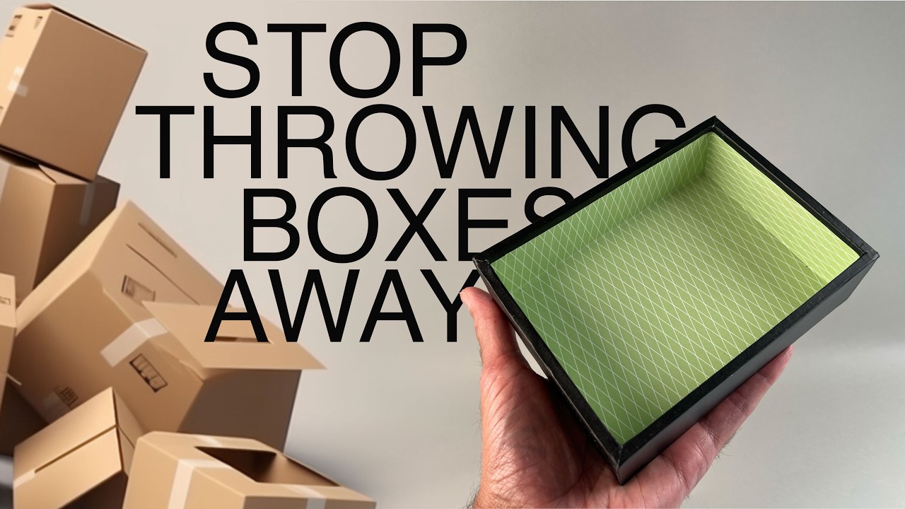 Make a Strong & Elegant Box from Scrap Cardboard – Step-by-Step Tutorial