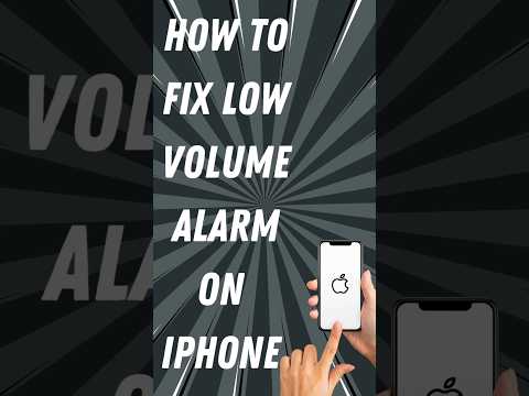 How To Fix Low Volume Alarm Sound on Iphone