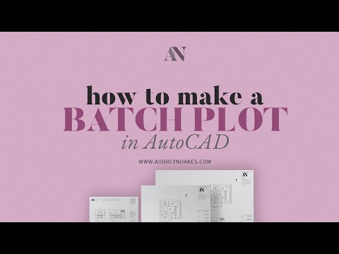 BATCH PLOT: How to plot multiple pages to PDF in AutoCAD