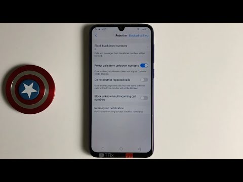 Call barring settings on Vivo Y97 Android 8