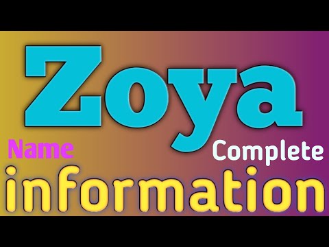 Zoya Name Meaning | Zoya Name Full Details | Zoya Naam Ki Rashi | The Secret of Name