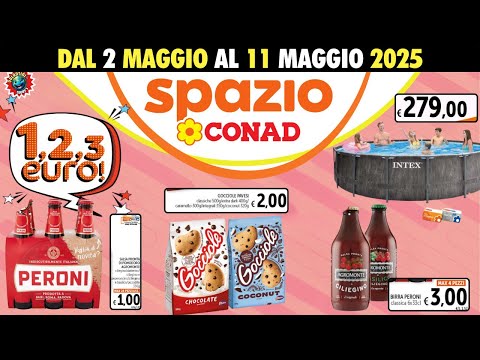 Volantino Conad dal 2 al 11 maggio 2025 πΈ OFFERTE A 1,2,3 EURO π©β¬οΈπ₯ #anteprima spazio conad