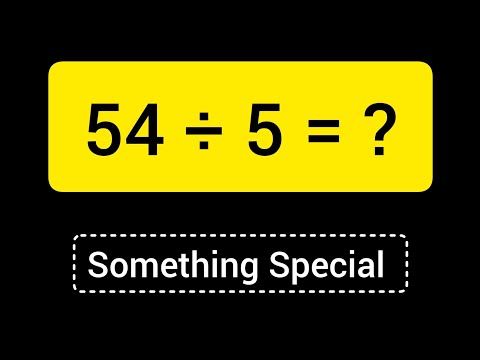 54 Divided by 5 ||54 ÷ 5 ||Long Division with One digit Divisor ||Quotient, Remainder ,Dividend