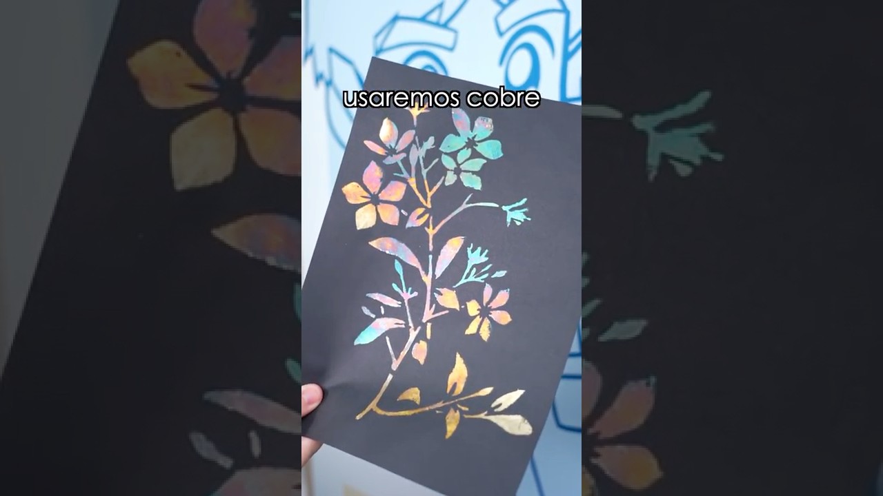 How to make colorful art using only copper? #miwuscience #miwuscienceespañol #shorts #science