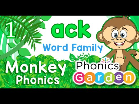 ACK WORD FAMILY | MONKEY PHONICS | Playlist | Phonics Garden