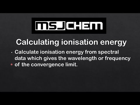 12.1 Calculating ionisation energy (HL)