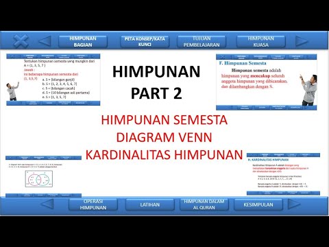 Matematika Kelas 7 Himpunan (Part 2) | Himpunan Semesta, Diagram Venn Dasar, Kardinalitas Himpunan