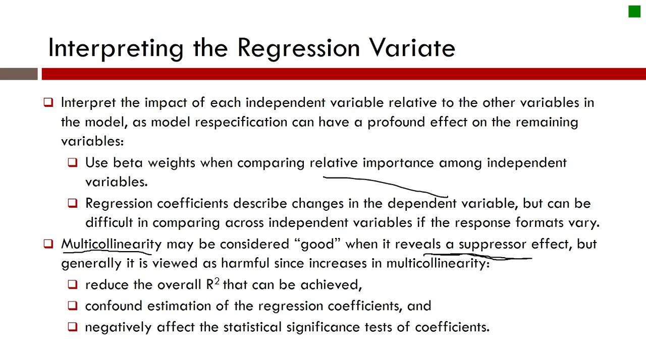 3 5 Regression Interpretation and Validity