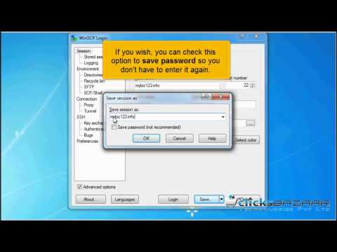 Configuring your website in WinSCP