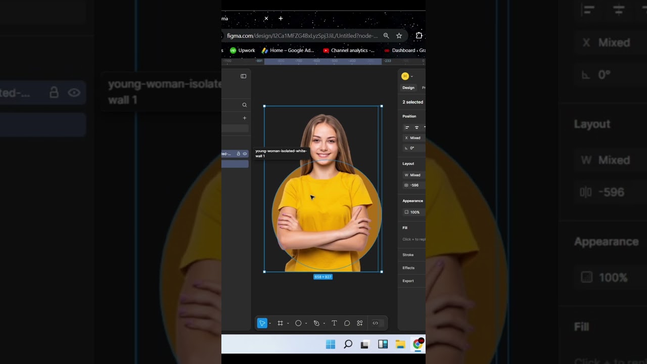 Figma clipping mask in Photshop #figma #figmadesigner