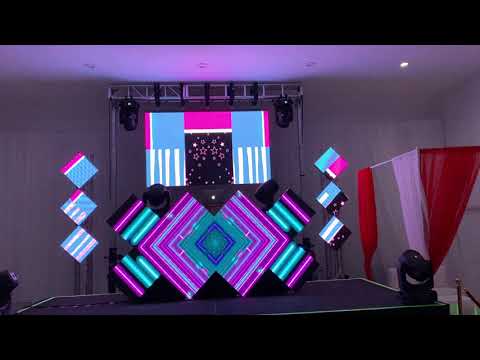 2021 resolume vj led screen mapping | custom dj booth display