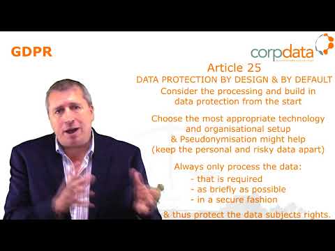Data protection by design & default? Part 13 in our Guide to GDPR in 1 minute bites