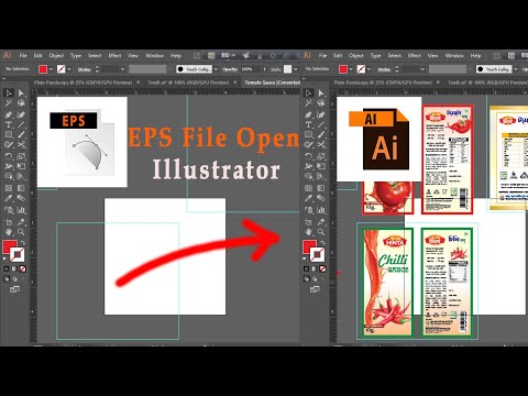 How to EPS File open in Illustrator.
