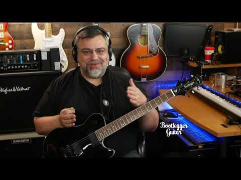 Bootlegger Guitar Rye Black Outlaw With OHSC Case, Flask & | Reverb