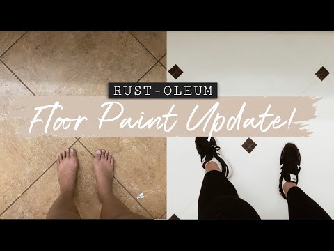 “RUST-OLEUM” FLOOR PAINT 4 MONTHS AFTER UPDATE - LEZIMA DESIGNS