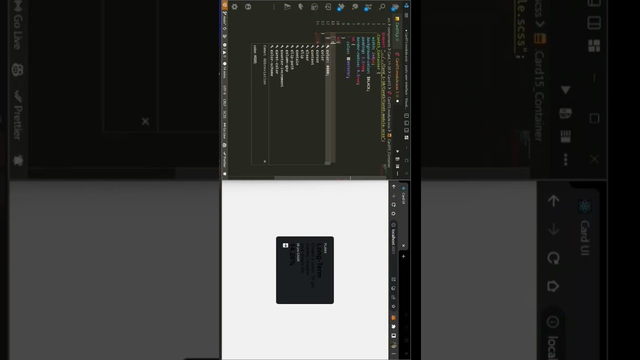 📽️ Speed Codings-Card User Interface. Full video tutorial available on channel#html #css #javascript