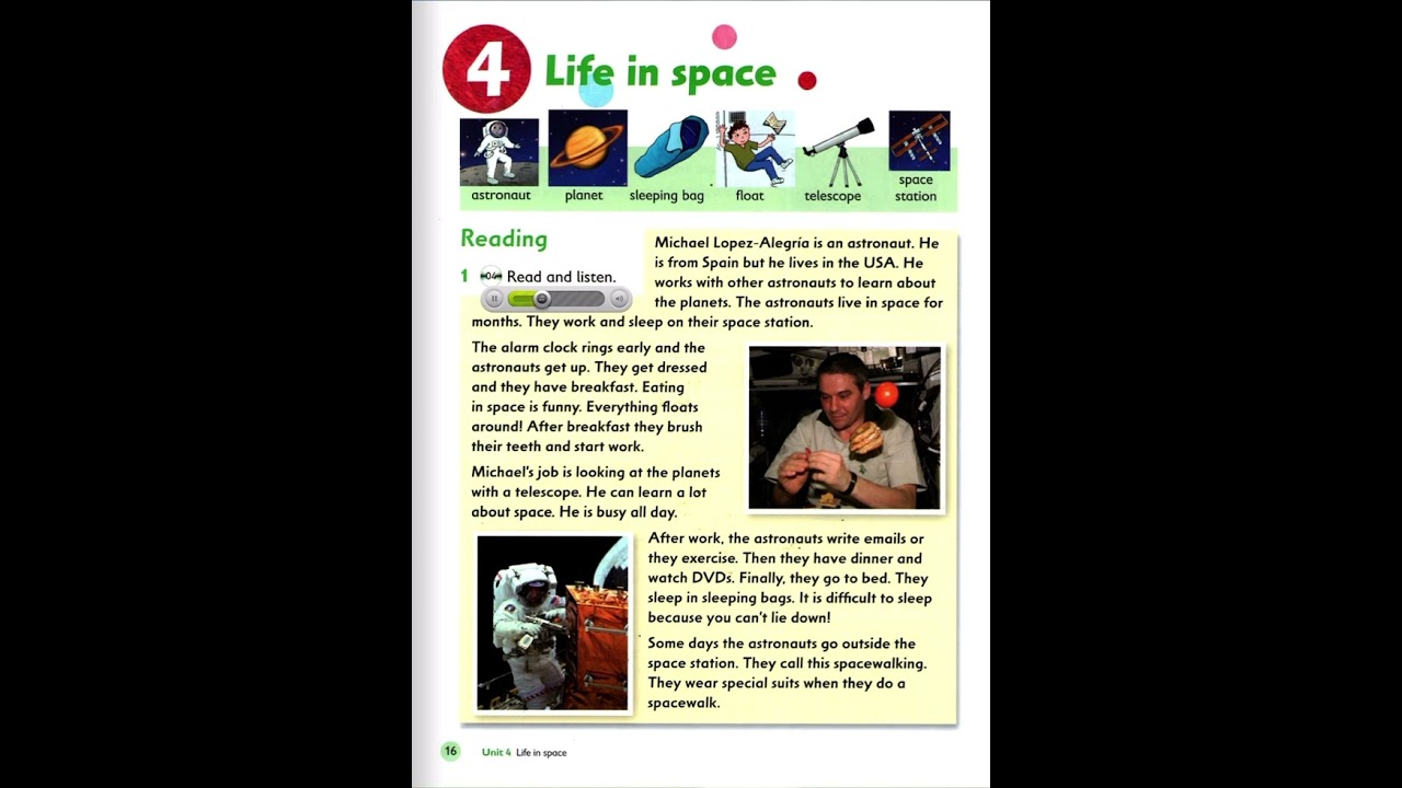 R&W/ Unit 4(Life in space)