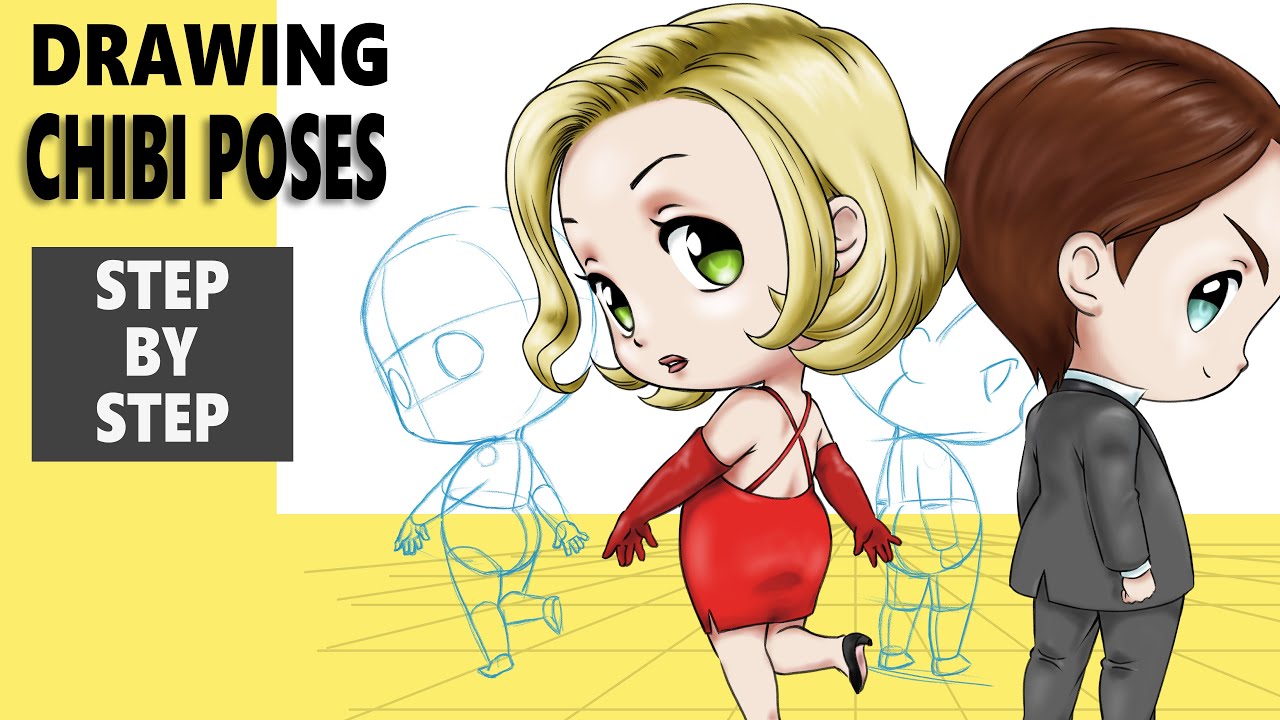 Chibi Poses: DRAW TWO Adorable Chibis Interacting!