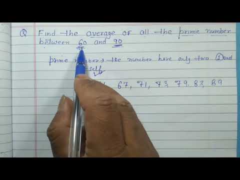 Find the average of all prime number between 60 and 90
