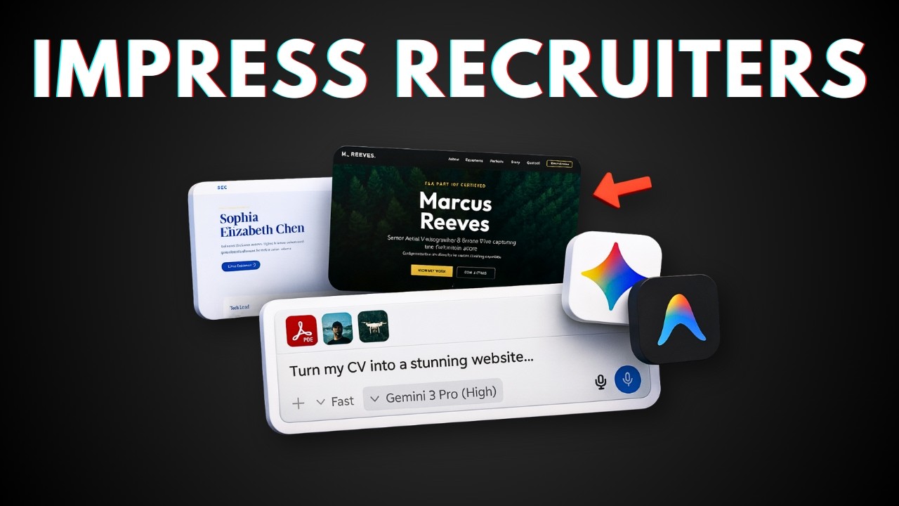 How to Make a STUNNING CV Website That IMPRESS Hiring Managers with Gemini AI