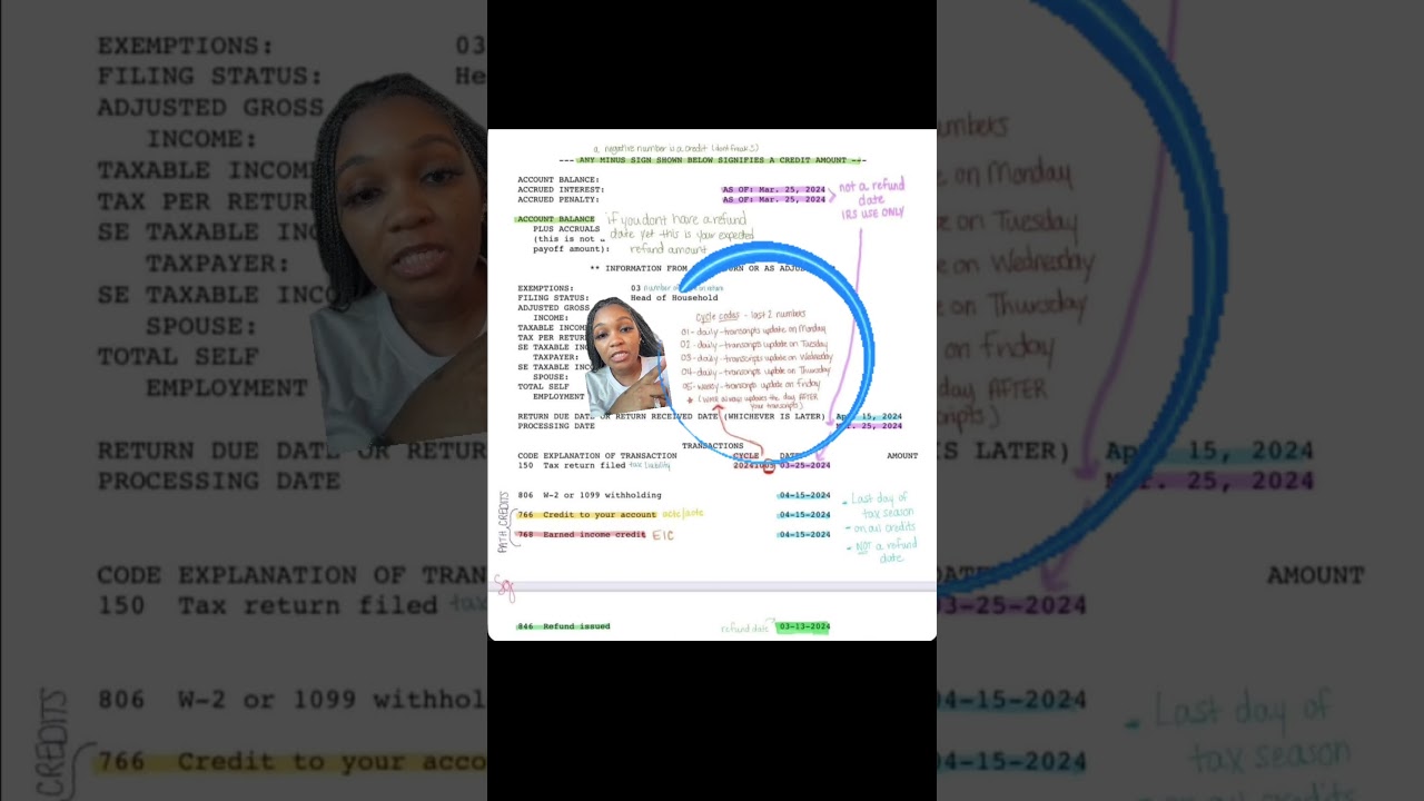 How to read your tax transcript
