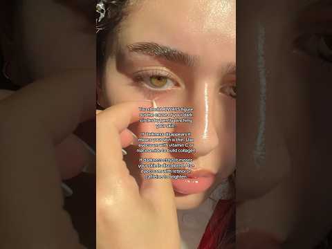 A dark circle hack you need to know #darkcircles #skincaretips #skincareroutine
