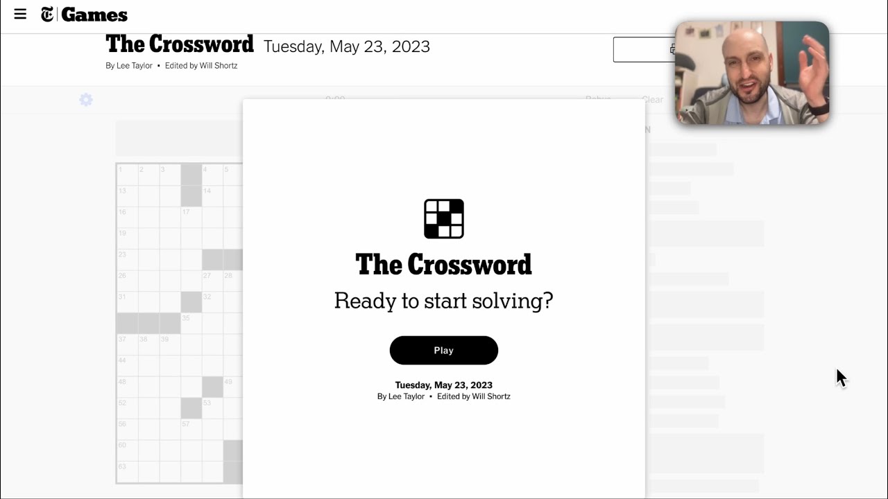 New York Times Crossword, Tuesday, May 23, 2023