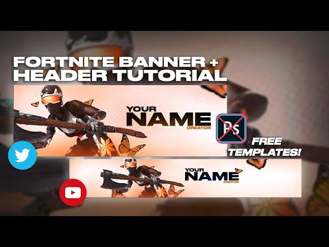 How To Make A FREE Fortnite Youtube Banner + Twitter Header Without Photoshop! (Pixlr Tutorial) Pt 2