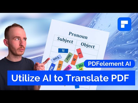 How to use AI to translate PDF