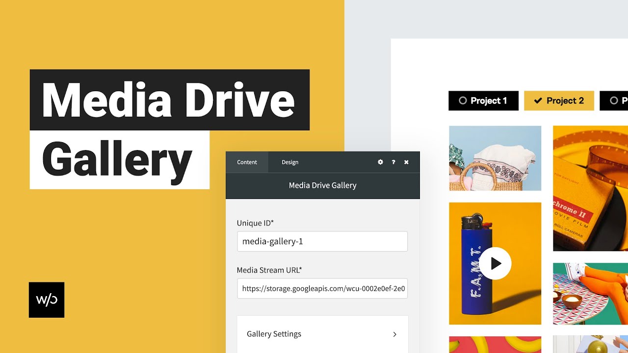 Media Drive Gallery Widget | Tutorial by Without Code