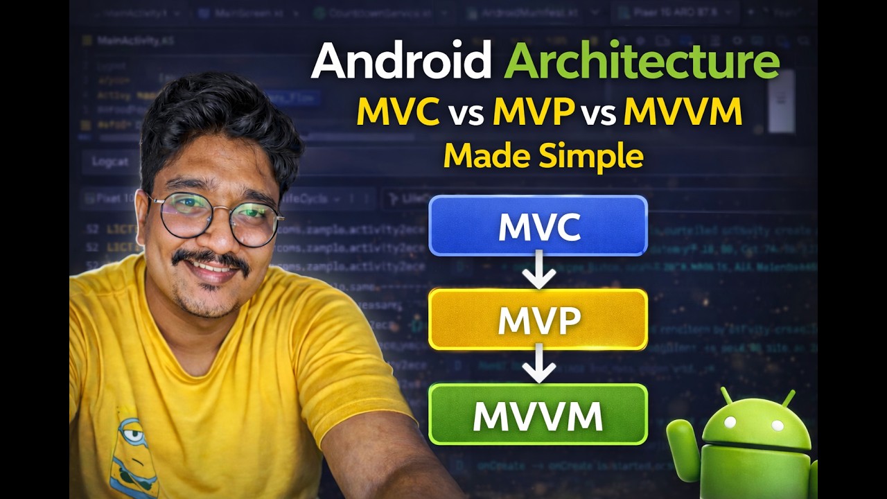 Android Architecture Explained: MVC vs MVP vs MVVM (With Examples)