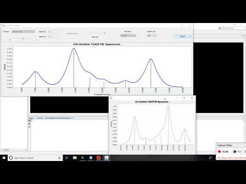 UV-visible spectrum in DJMol