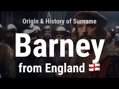 Barney from England 🏴 - Meaning, Origin, History & Migration Routes of Surname