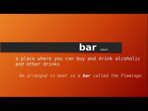 bar , Meaning of bar , Definition of bar , Pronunciation of bar