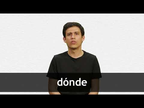 English Translation of “DÓNDE” | Collins Spanish-English Dictionary